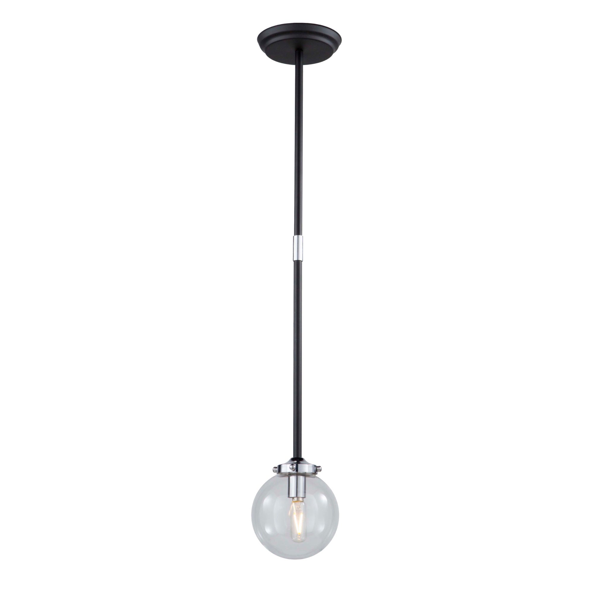 Vero Modo Pendant Chrome, Black - AC11431CL | ARTCRAFT